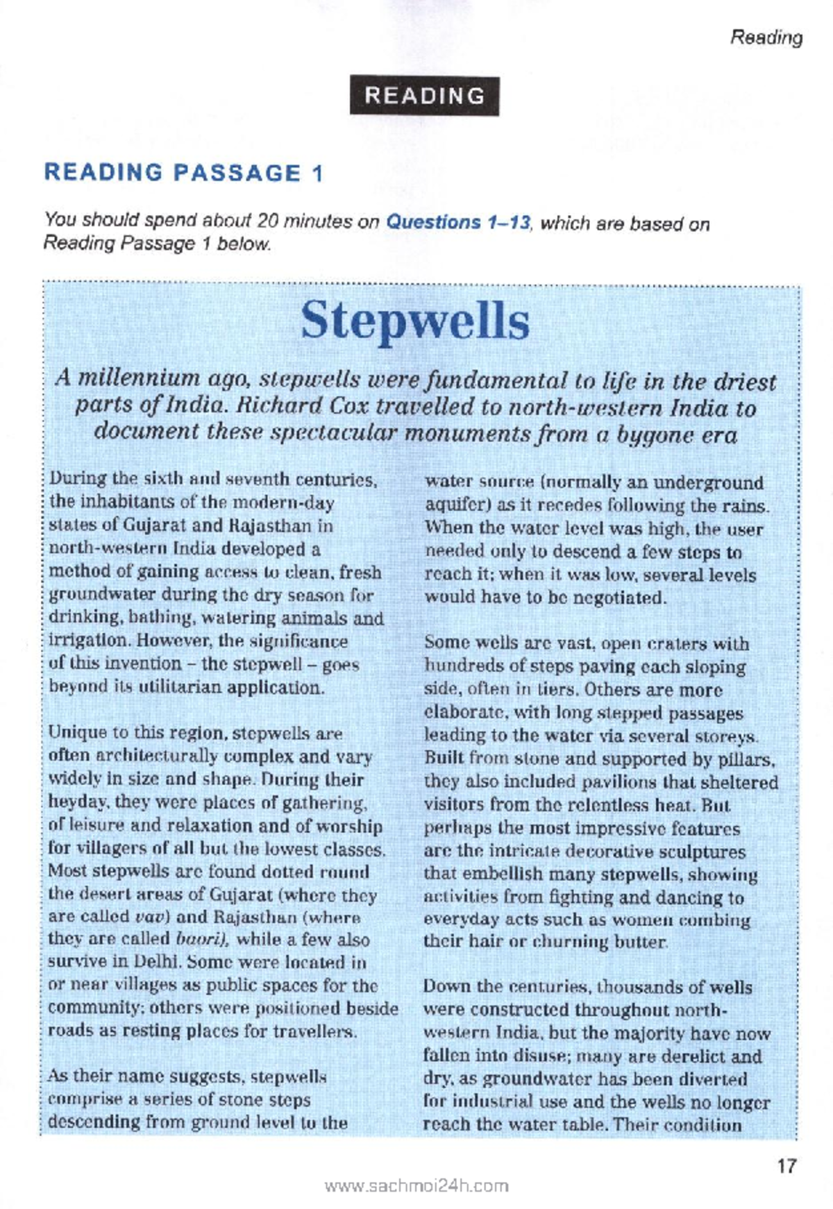 Cambridge IELTS 10 Test 1: Reading Passage Analysis and Questions - Studocu