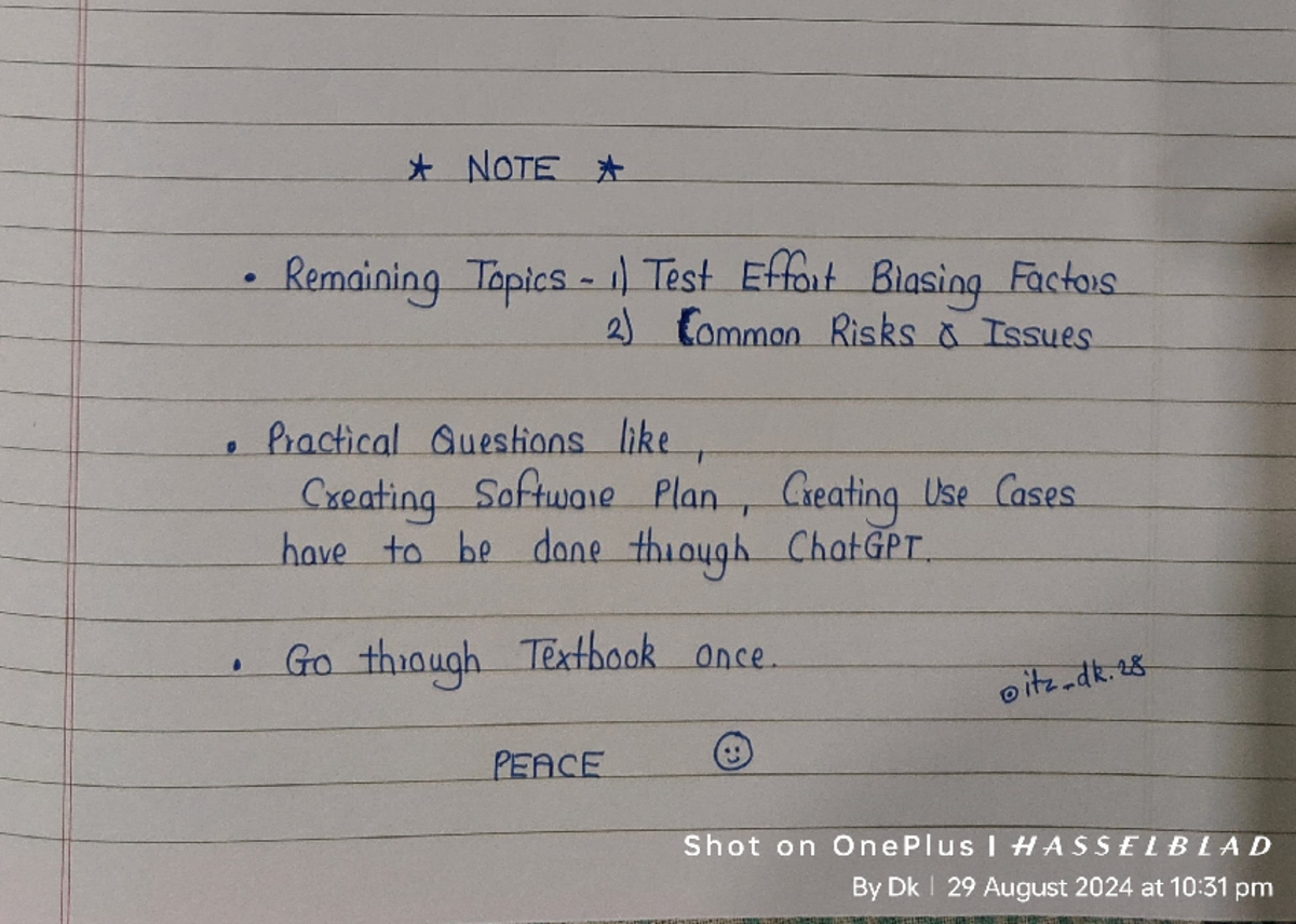 STQA Insem Lecture Notes on Software Testing Concepts - Studocu