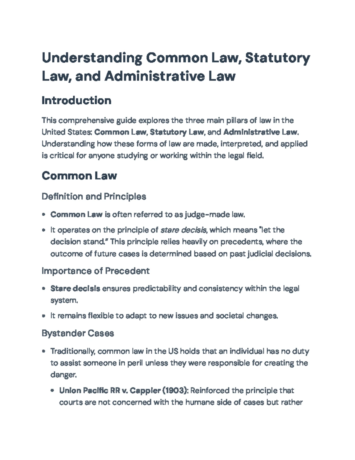 Comprehensive Guide to Constitutional and Statutory Law Analysis ...