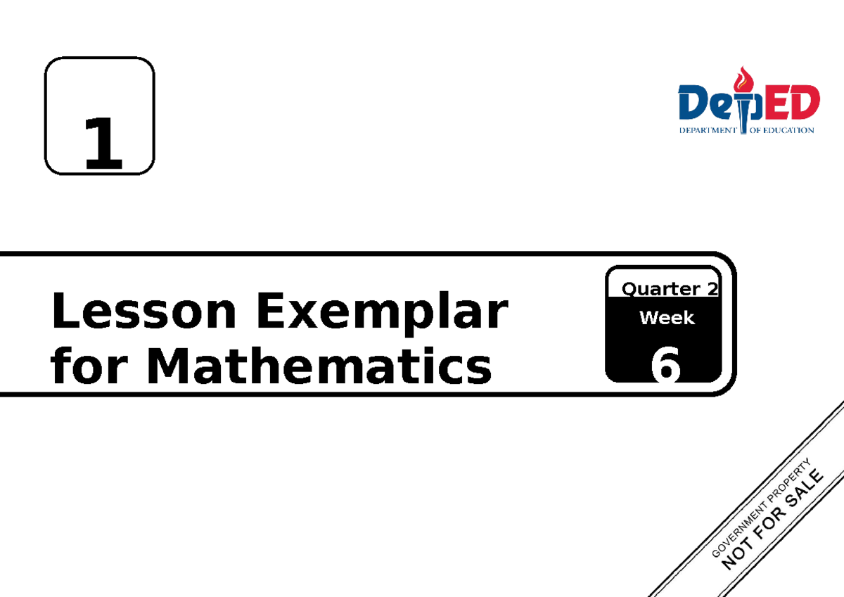 LE Math-1 Q2 Week 6 Lesson Exemplar for Addition Skills - Studocu