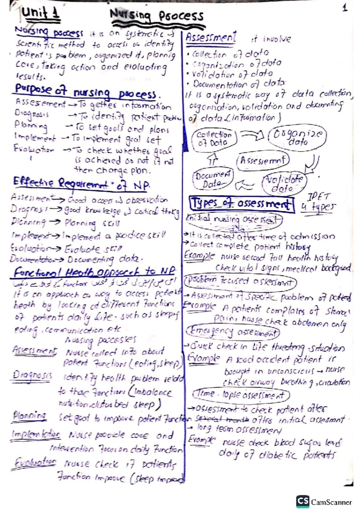 FON 2 Nursing Process: Comprehensive Lecture Notes by Pir Hamza - Studocu