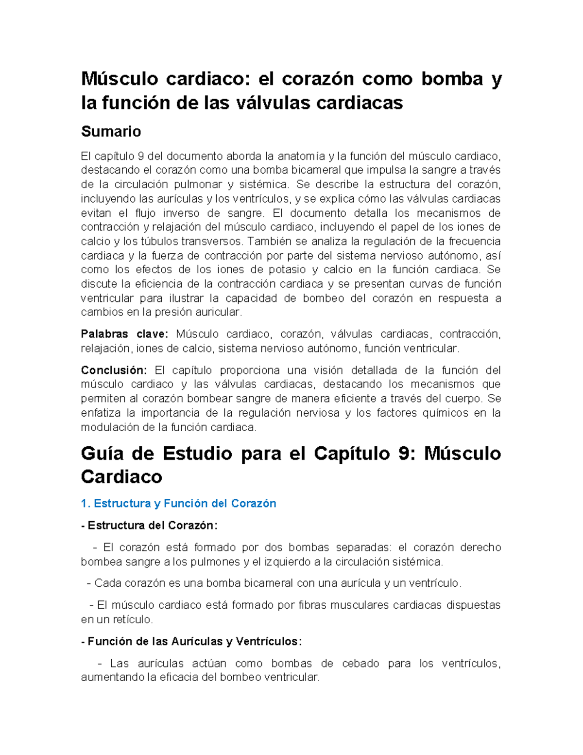 Músculo cardiaco - Músculo cardiaco: el corazón como bomba y la función ...