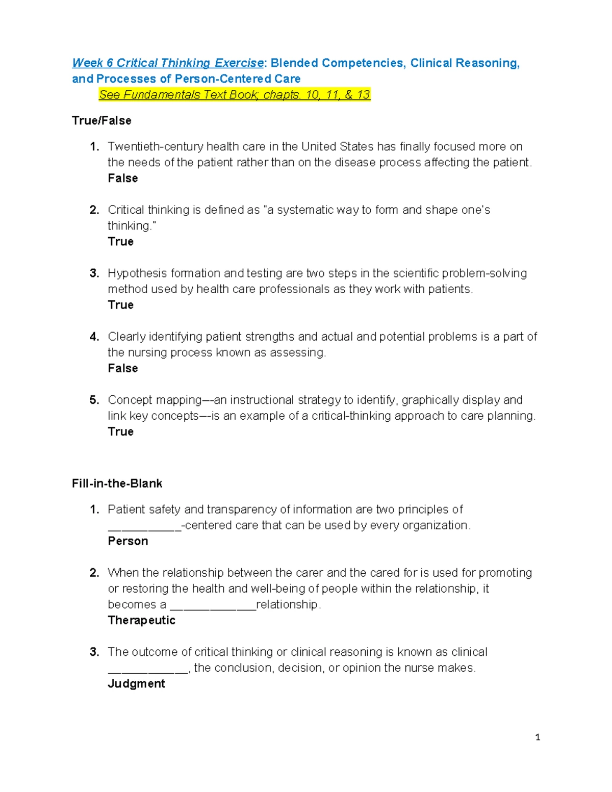 Critical Thinking Notes - Critical Thinking Notes: Definition: Thinking ...