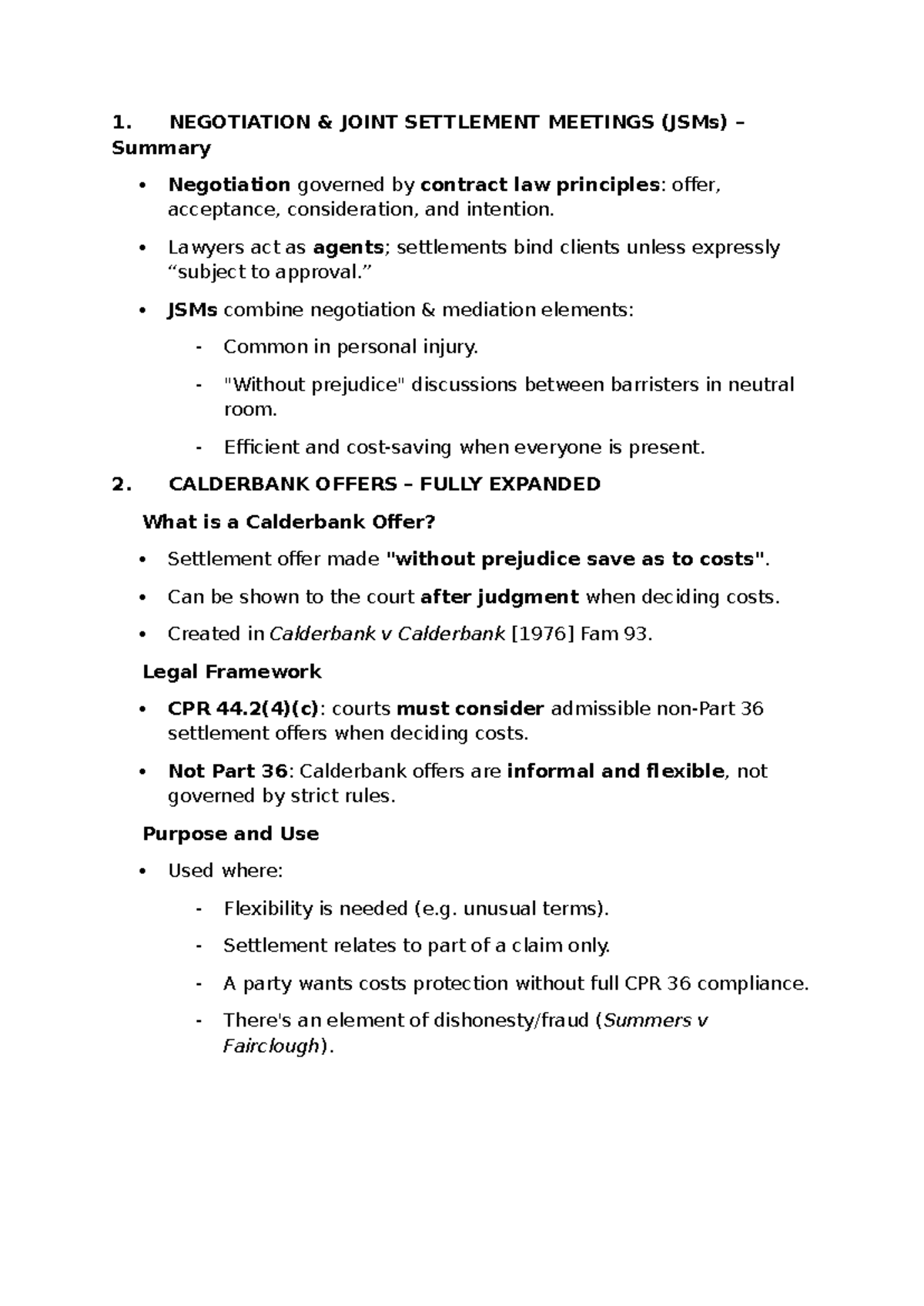 Infant Settlements & Parties: Insights on Part 36 and Calderbank Offers ...