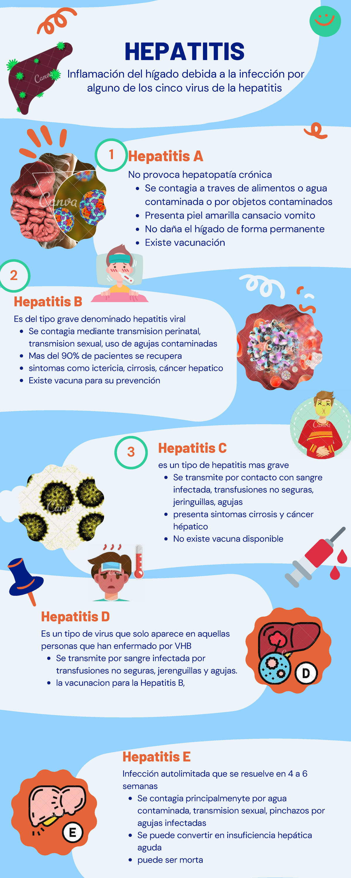 Infografía sobre Hepatitis: Tipos y Prevención - Studocu