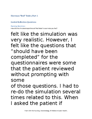 Red part 1 vsims - Sherman “Red” Yoder, Part 2 Guided Reflection ...