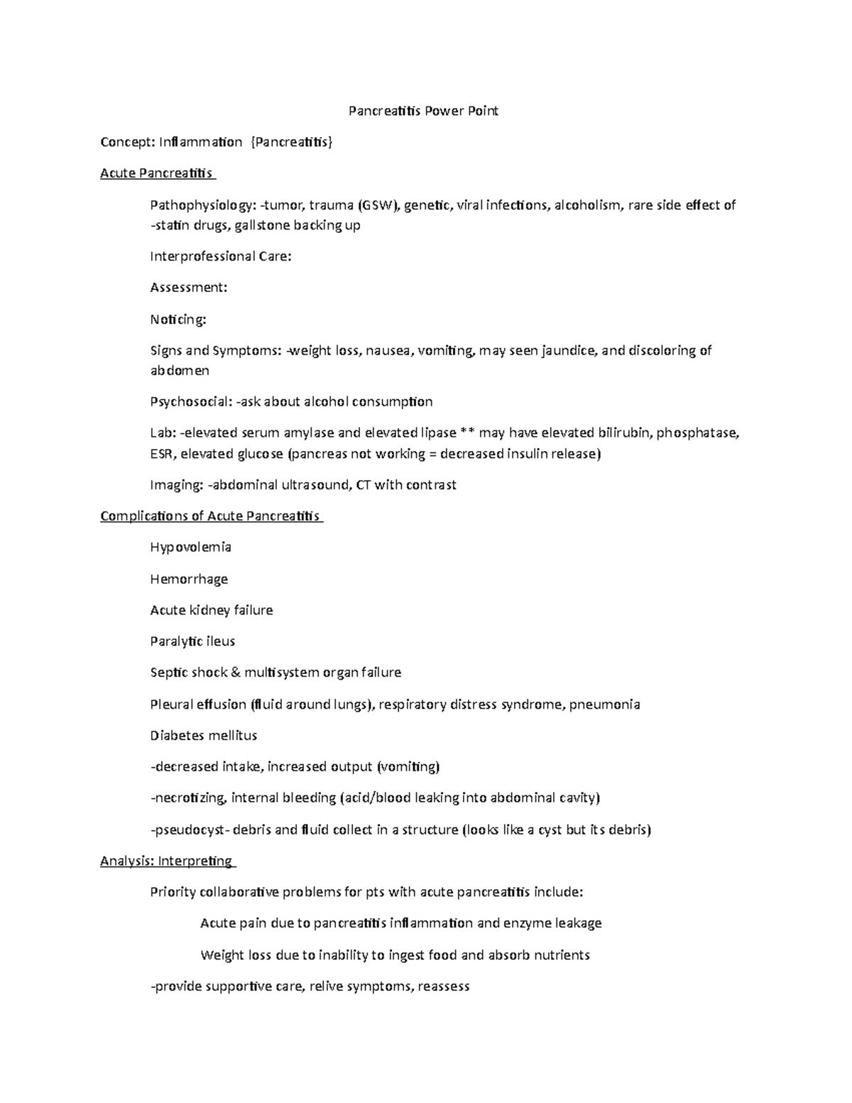 Acute Pancreatitis Overview: Pathophysiology & Management Strategies ...