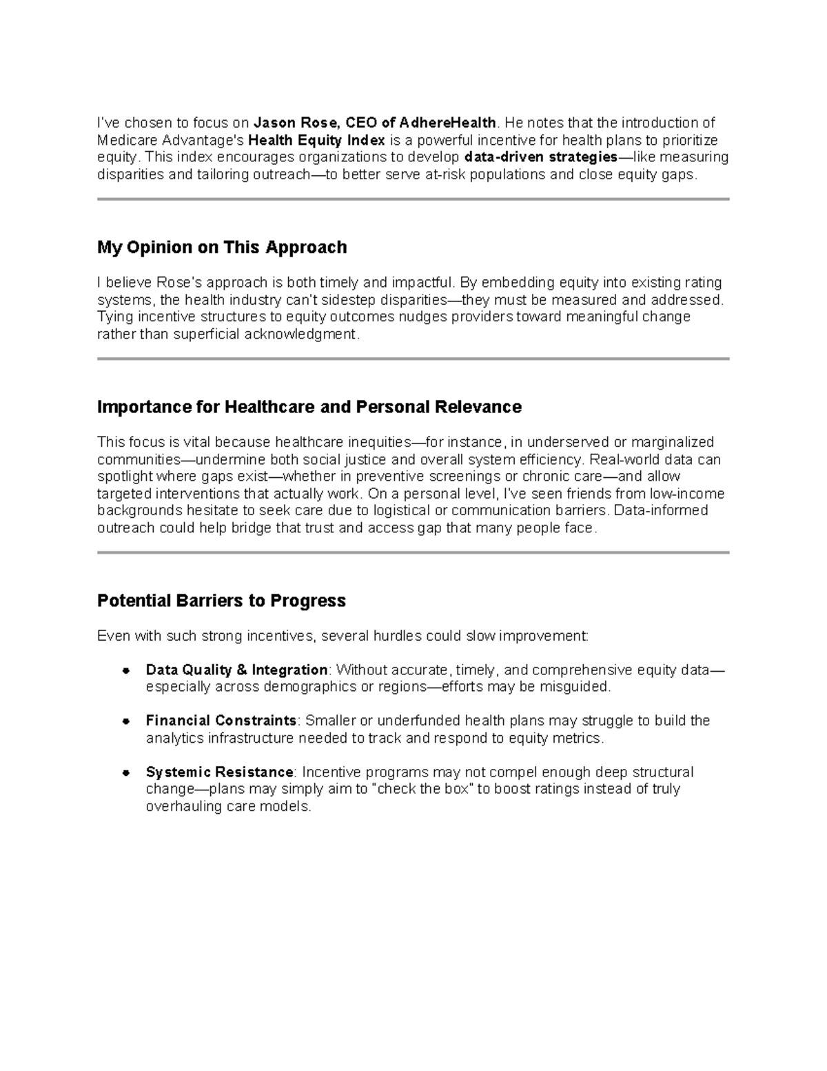 Equity in Healthcare: Insights from Jason Rose on Medicare Health ...