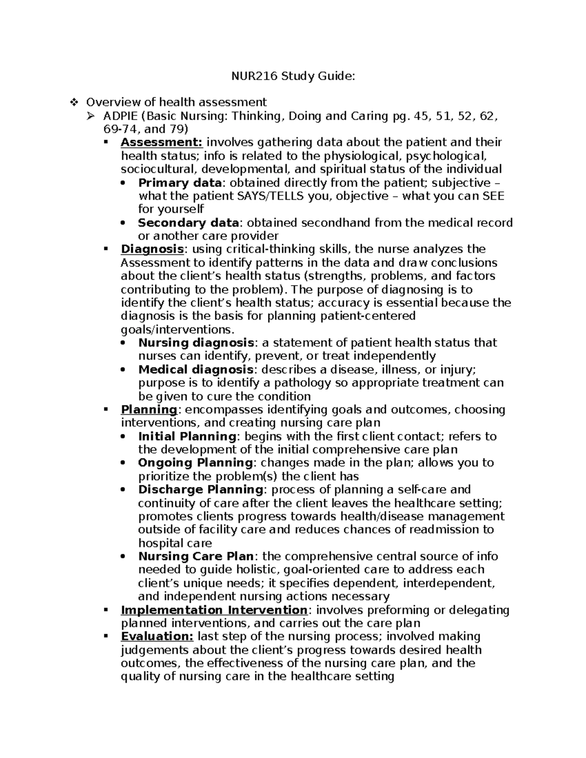 Timothy Lee Simulation - Module Report Simulation: HealthAssess 2 ...