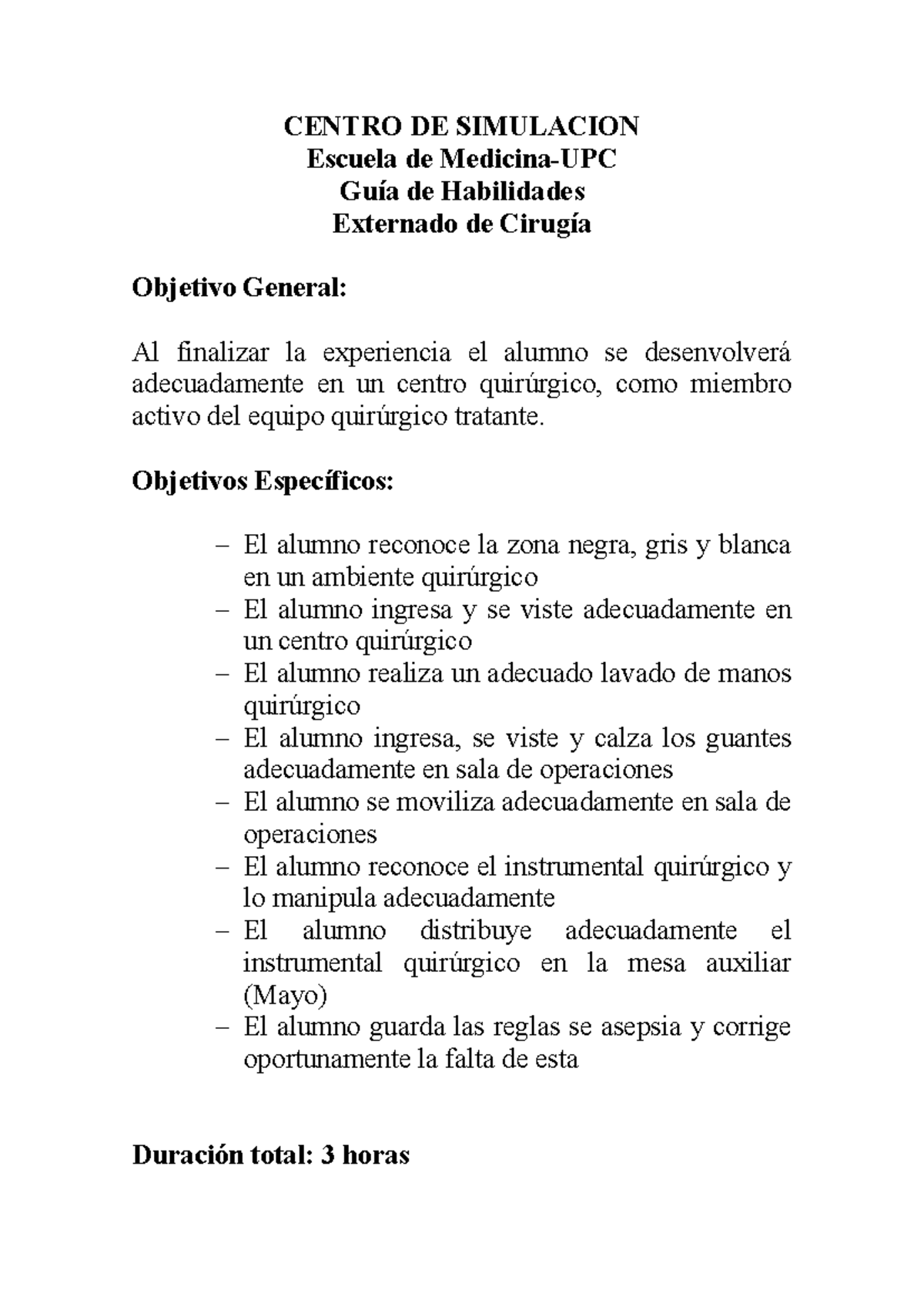 Guía TQ 1: Lavado de Manos y Vestimenta en Sala de Operaciones - Studocu