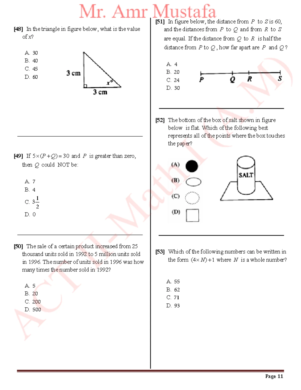 AIST Math 1 Practice Test - Official Full-Length Prep Questions - Studocu
