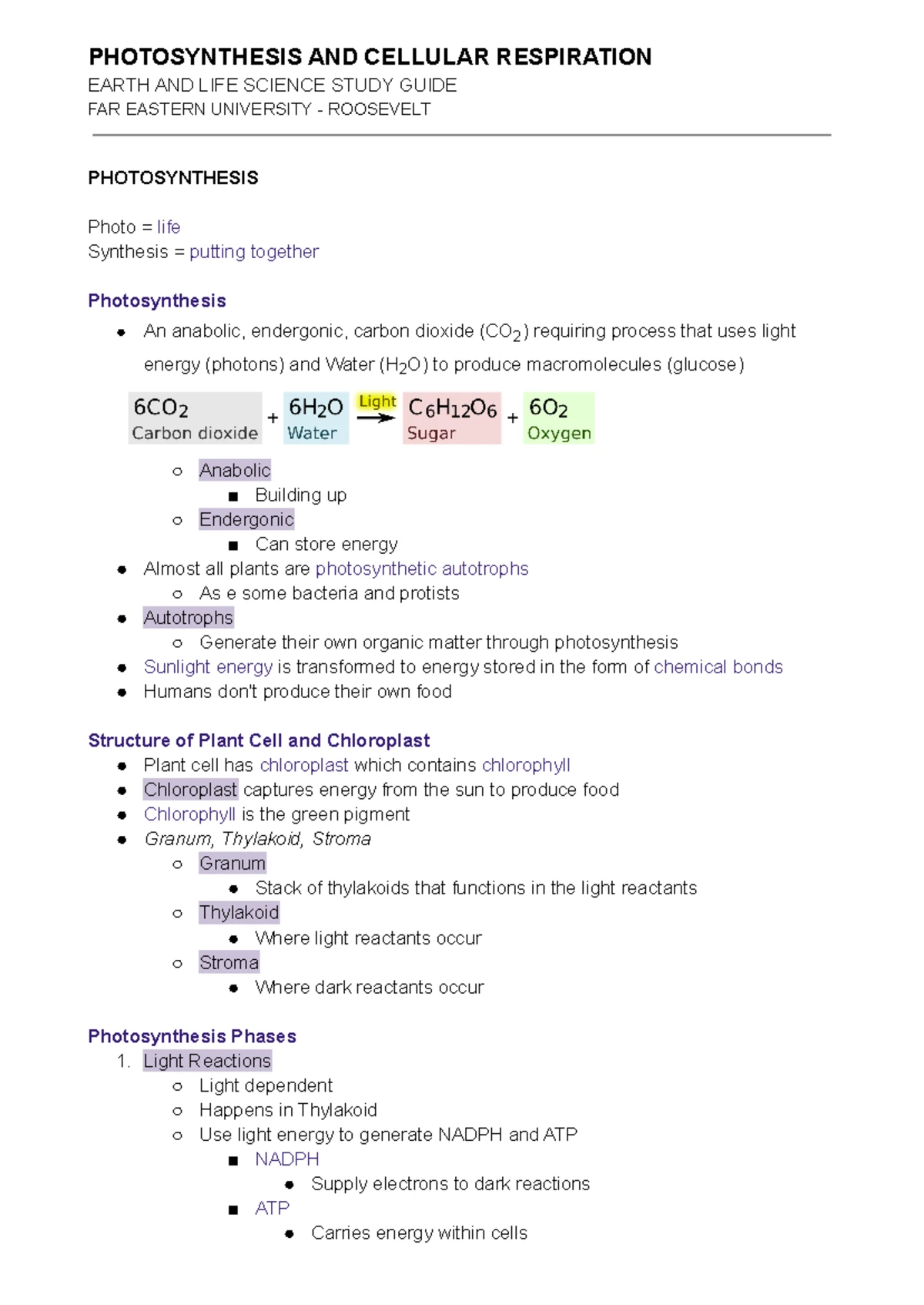 Earth and Life Science Q1 Module 3 Overview and Key Concepts - Studocu