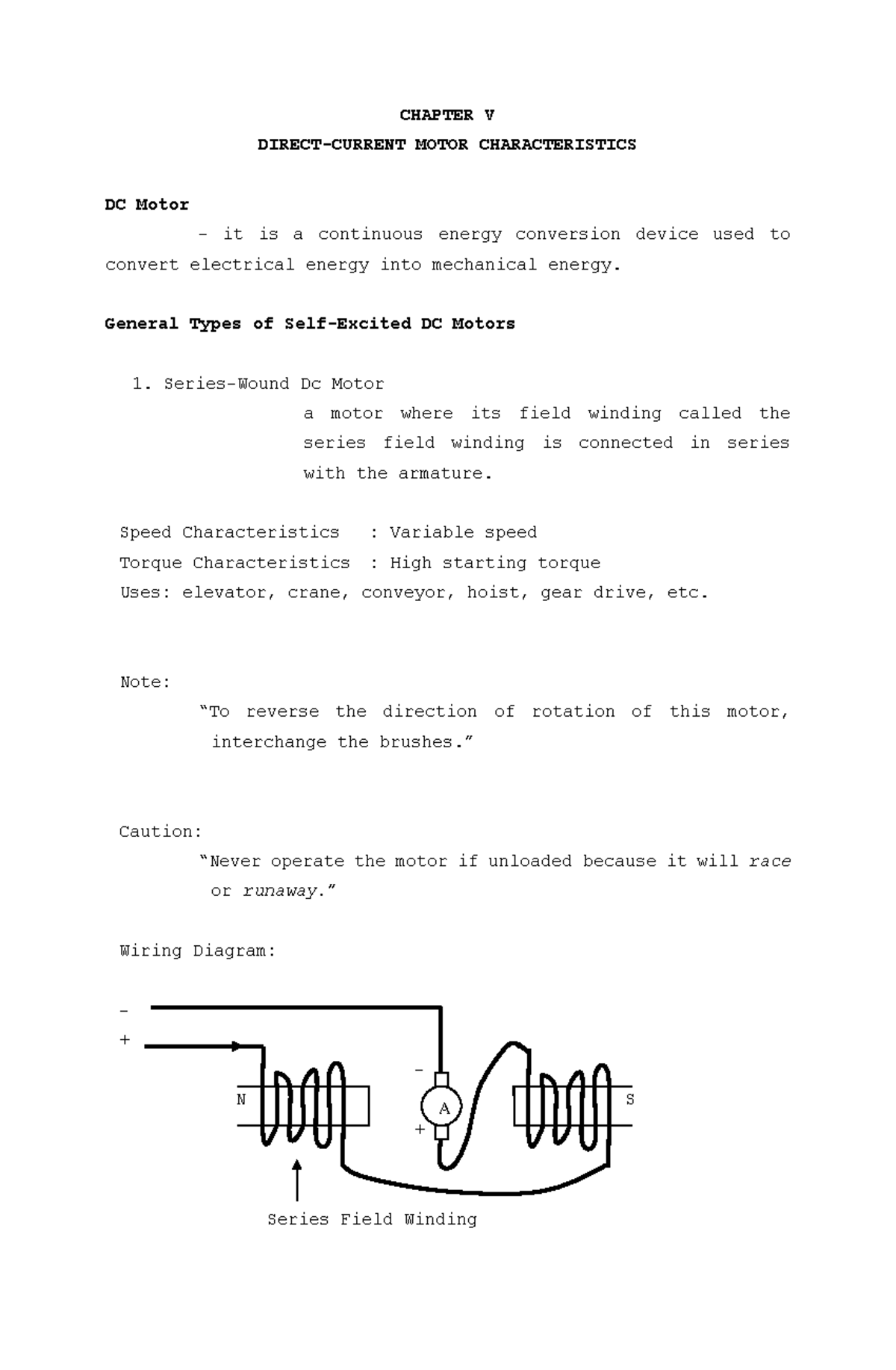 DC Motor Characteristics Lecture Notes (ENGR 101) - Studocu