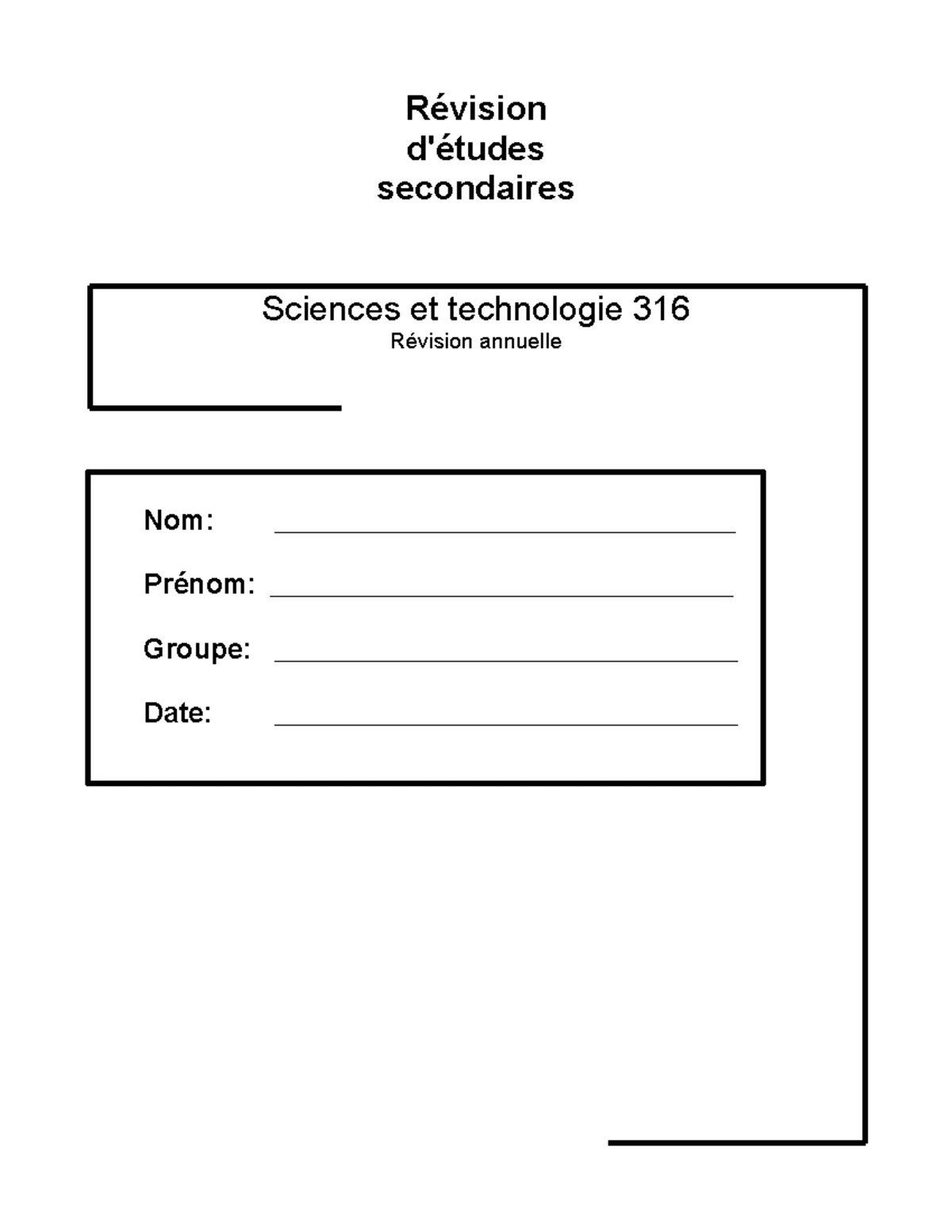 Document de révision 3 sec - Révision d'études secondaires Sciences et ...