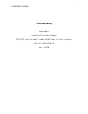Course Project Part 2 Tool-Map Community Assets-1-1 - FINAL COURSE ...