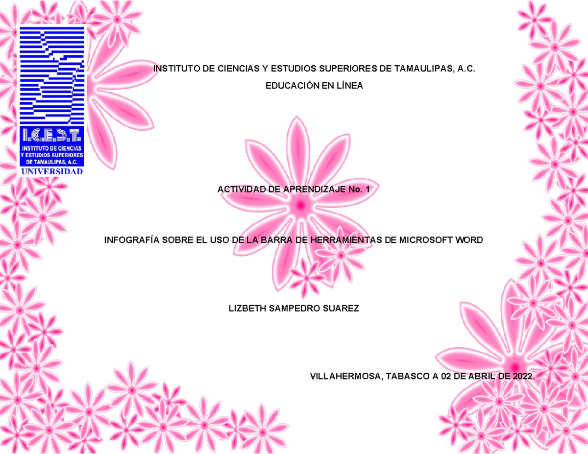 Infografía sobre la Barra de Herramientas de Microsoft Word - Actividad ...