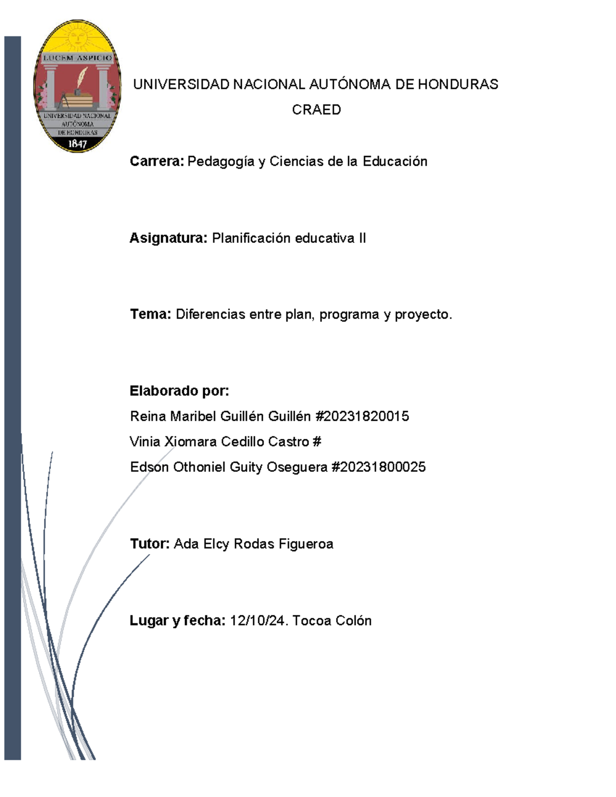 Diferencias entre Plan, Programa y Proyecto en Planificación Educativa ...