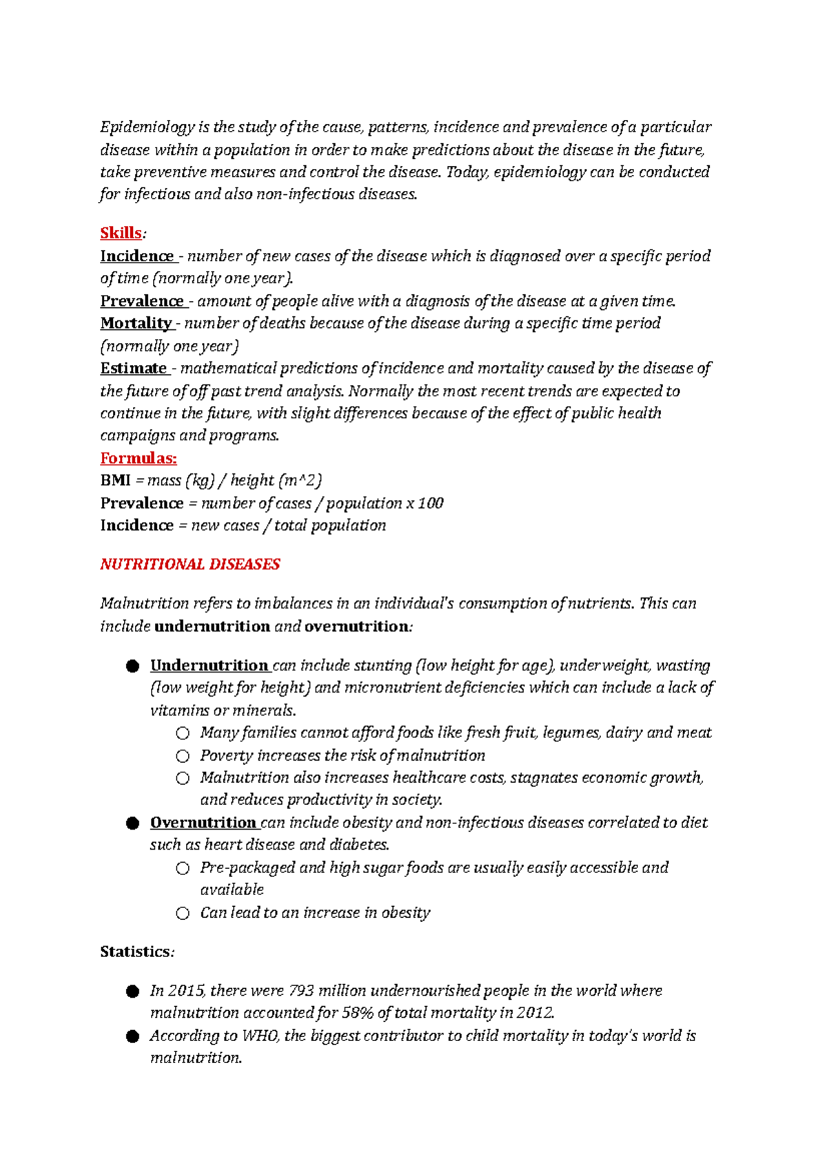 Biology AT3 Depth Study: Infectious vs Non-Infectious Diseases - Studocu
