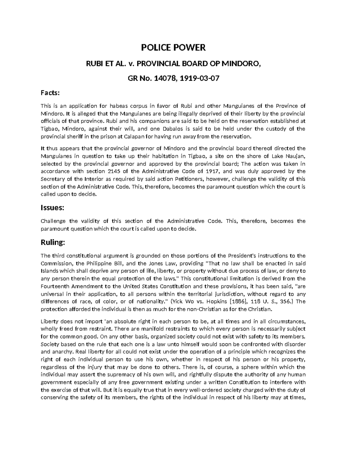 Constilaw 2 Case Digests: Key Rulings and Legal Principles - Studocu