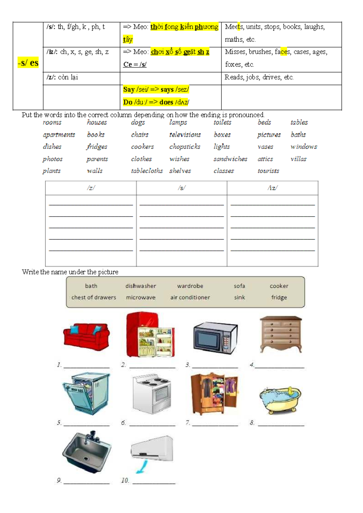 Unit 2 Exercises for English 6 - Global Success - Studocu