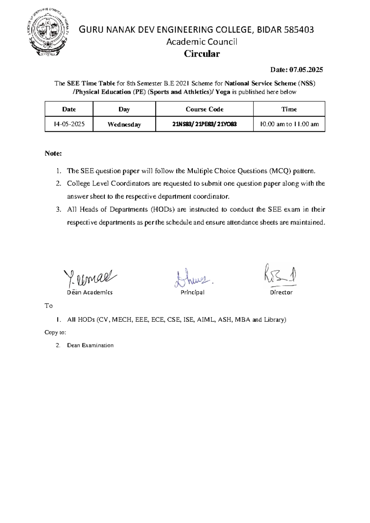 AC Circular SEE FOR Sport- NSS- YOGA Under 2021 Scheme 2024-25 - GURU ...