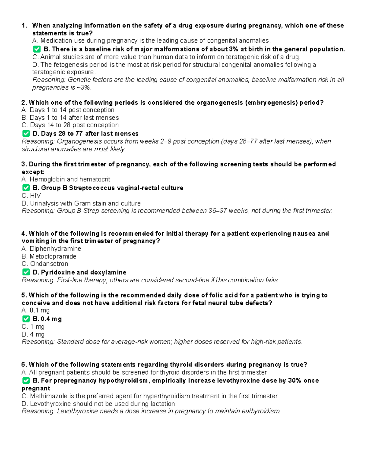 Medical Questions and Answers: Comprehensive Exam Study Guide (PHAR 101 ...