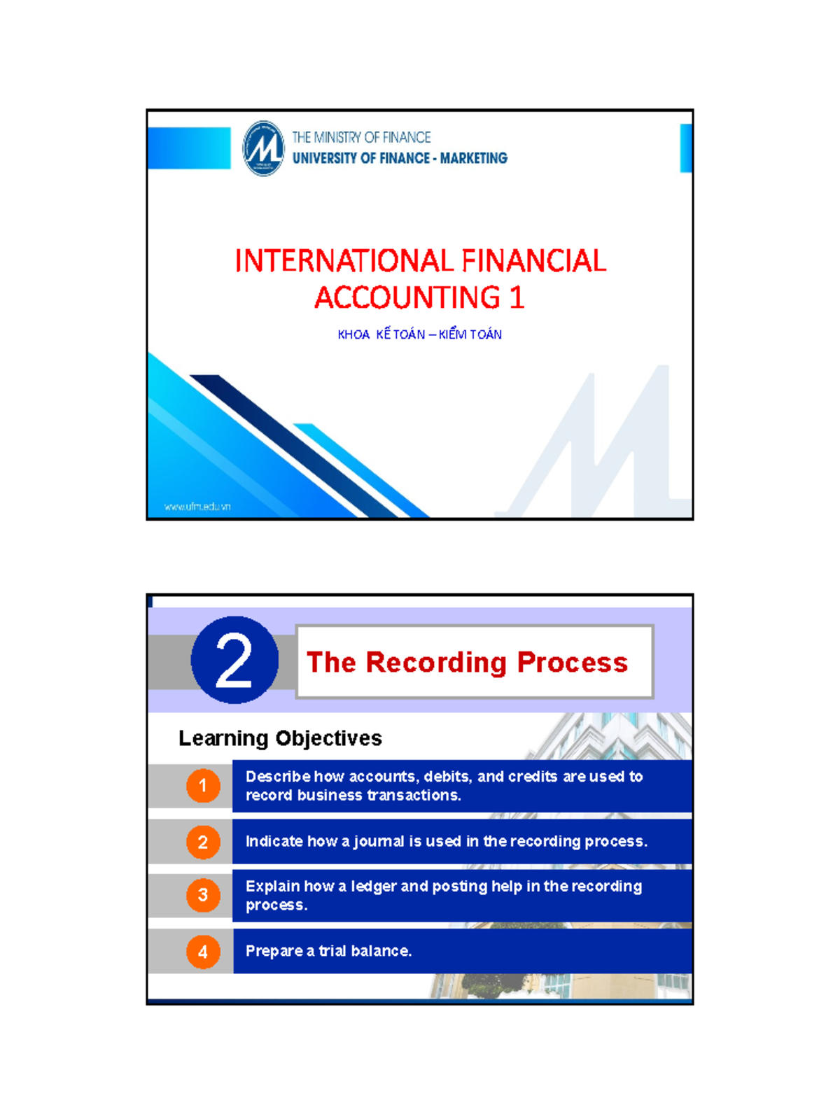 Ch02 STU - Summary of Recording Process in Financial Accounting - Studocu