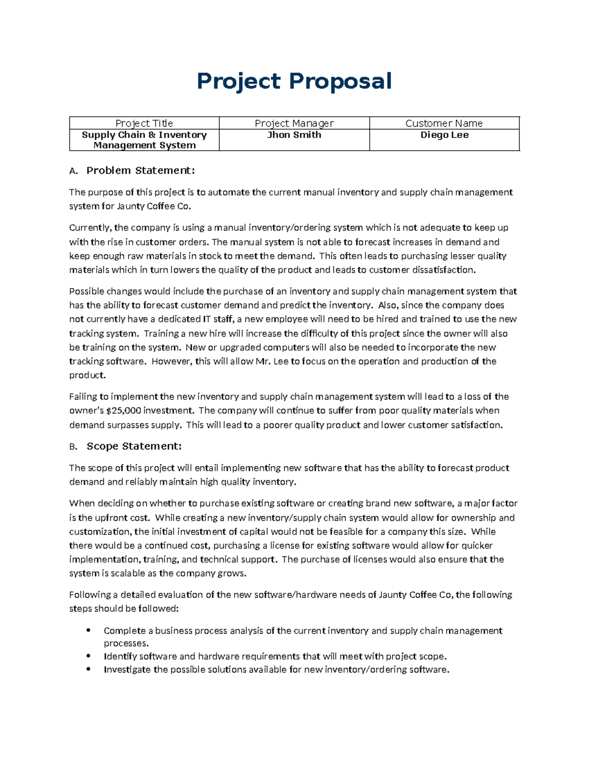 MGT2 Task 1 - Passed 1st try - Project Proposal Project Title Project ...