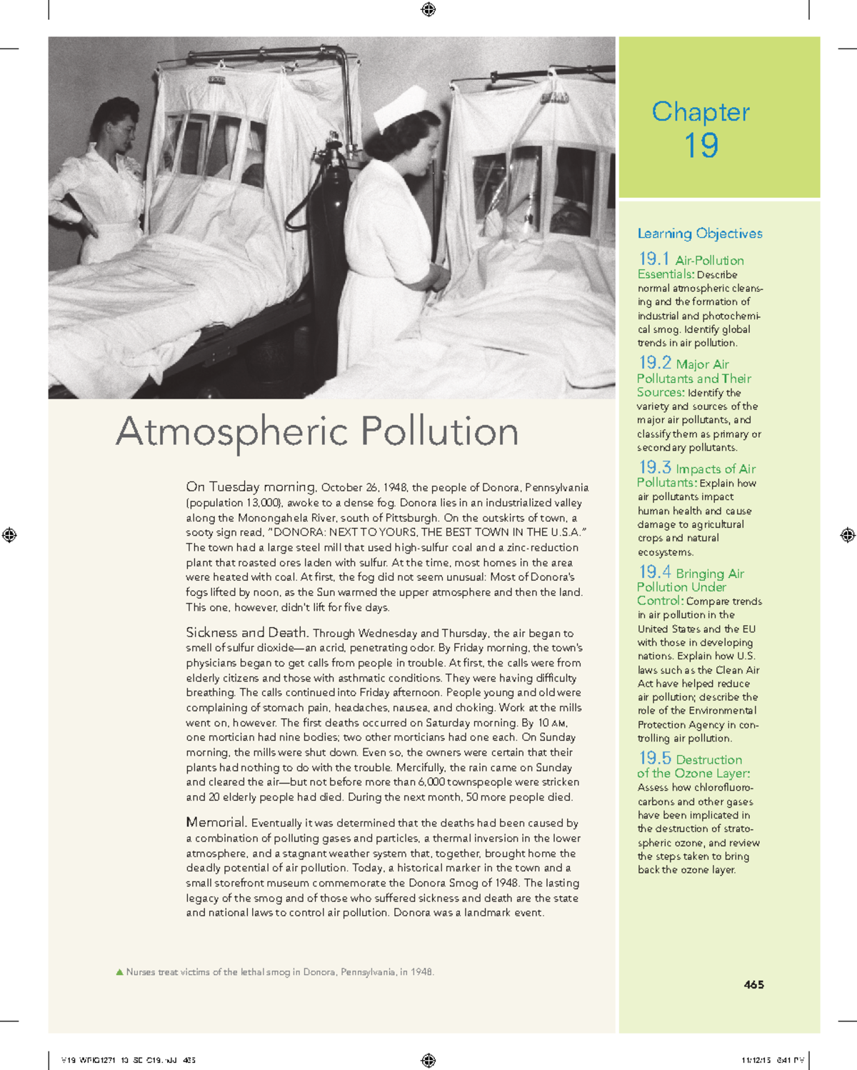 Chapter 19: Air Pollution and the Clean Air Act Amendments of 1990 ...