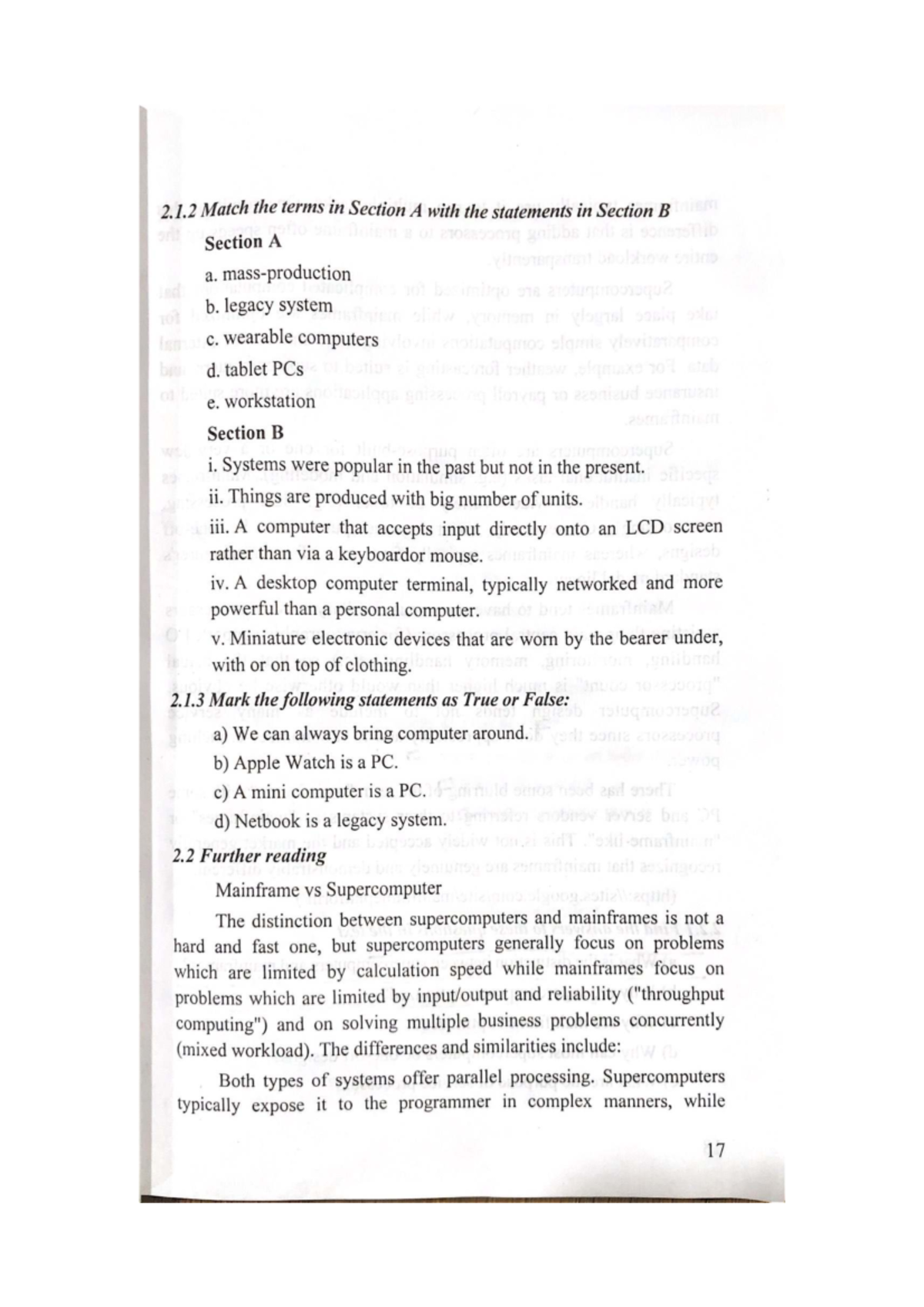 Mainframe vs supercomputer: key differences and comparisons - Studocu