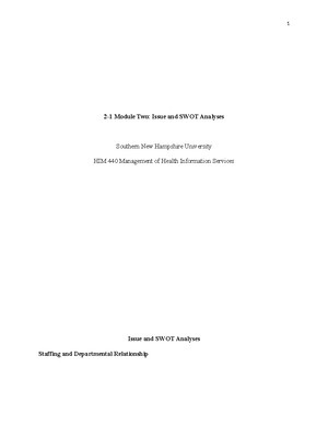 HIM 440 Module Two Assignment Template - HIM 440 Module Two Assignment ...
