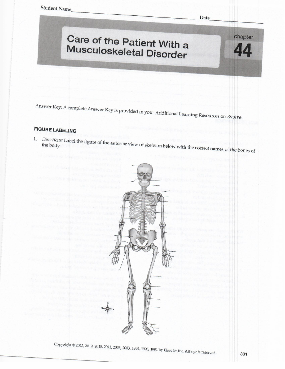 Ch 44 Musculoskeletal Disorders Study Guide for Exam Prep - Studocu