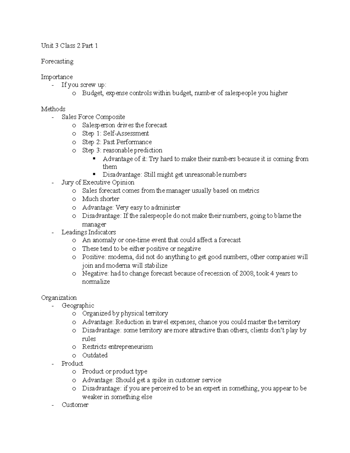 Unit 3 Class 2 Part 1, Part 2 and Unit 3 Class 3, part 1 and 2 ...