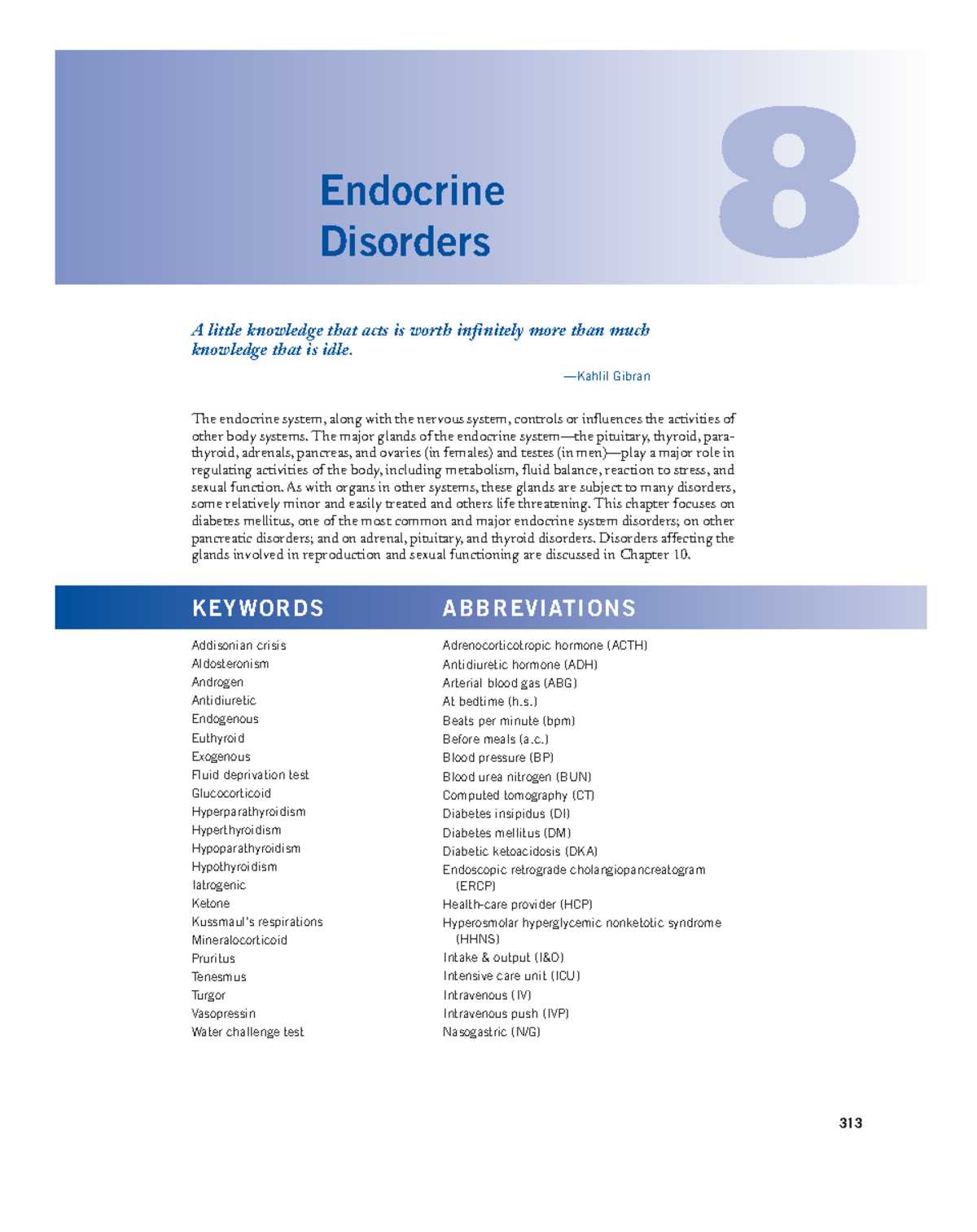 P2 MS2 ENDO TO Print Med-Surg Success, 3e - ####### 313 Endocrine ...