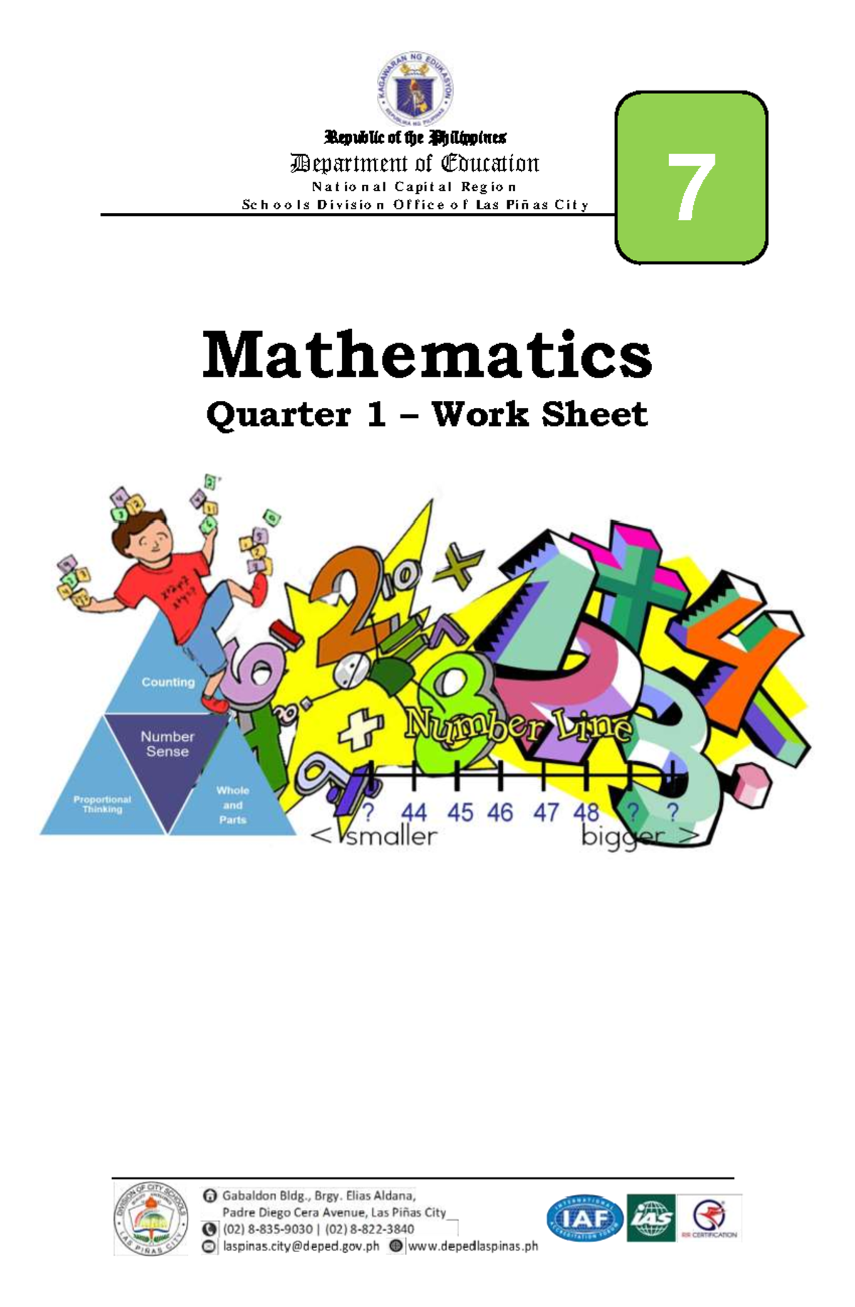 G7-Q1-WS - Mathematics Practice Worksheet on Sets and Values - Studocu