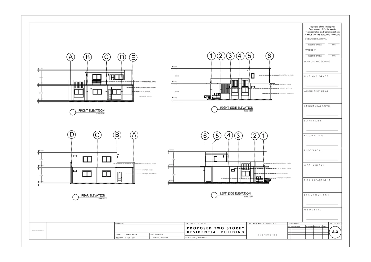 Mechanical Plans for Proposed 1-Storey Residential BLDG (MECH 101 ...