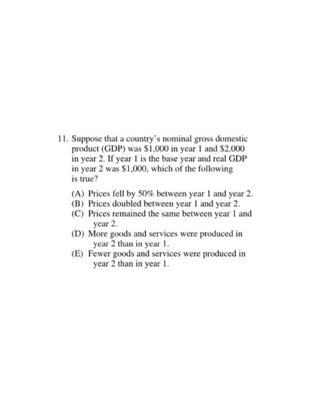 GDP Analysis Practice Questions (Pdf4) - Studocu