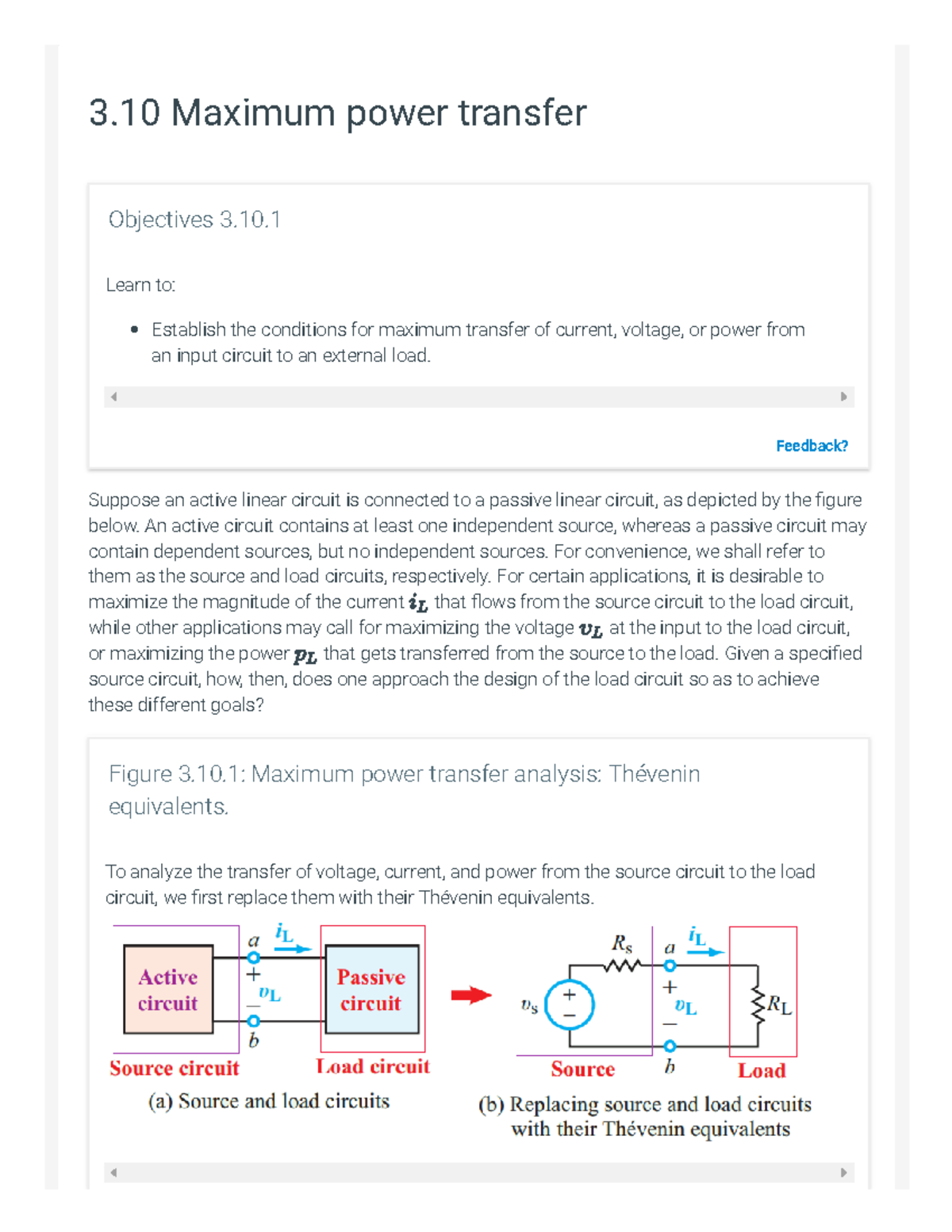 Section 3.10 - ECE 201 Foundations of Electric Circuits - 3 Maximum power transfer Objectives 3 ...
