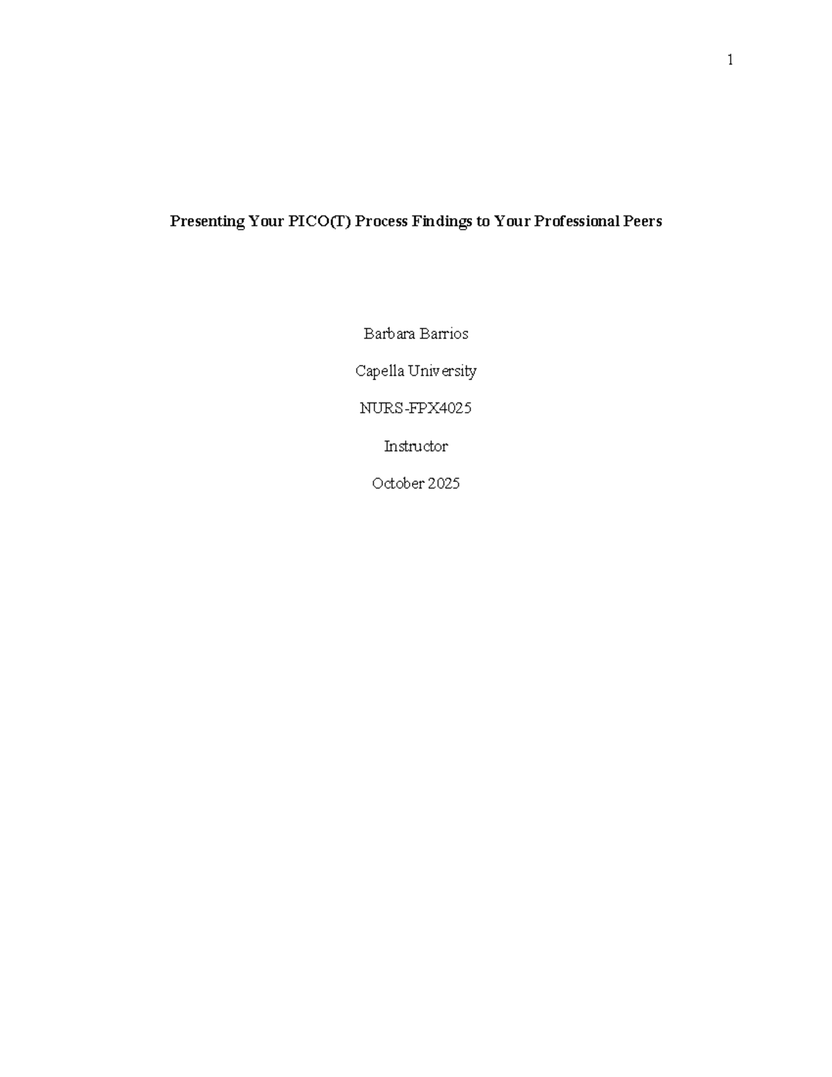 PICO(T) Findings on DKA Management: Enhancing Patient Outcomes in Ass 4 ...