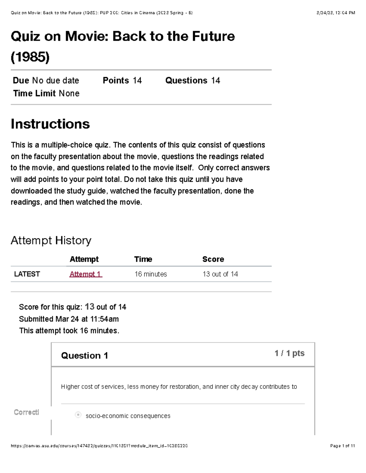 Back to The Future Quiz (1985) - Movie & Reading Assessment - Studocu