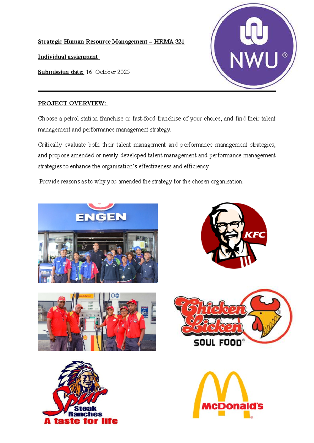 HRMA 321 Individual Assignment: Evaluating Talent & Performance ...