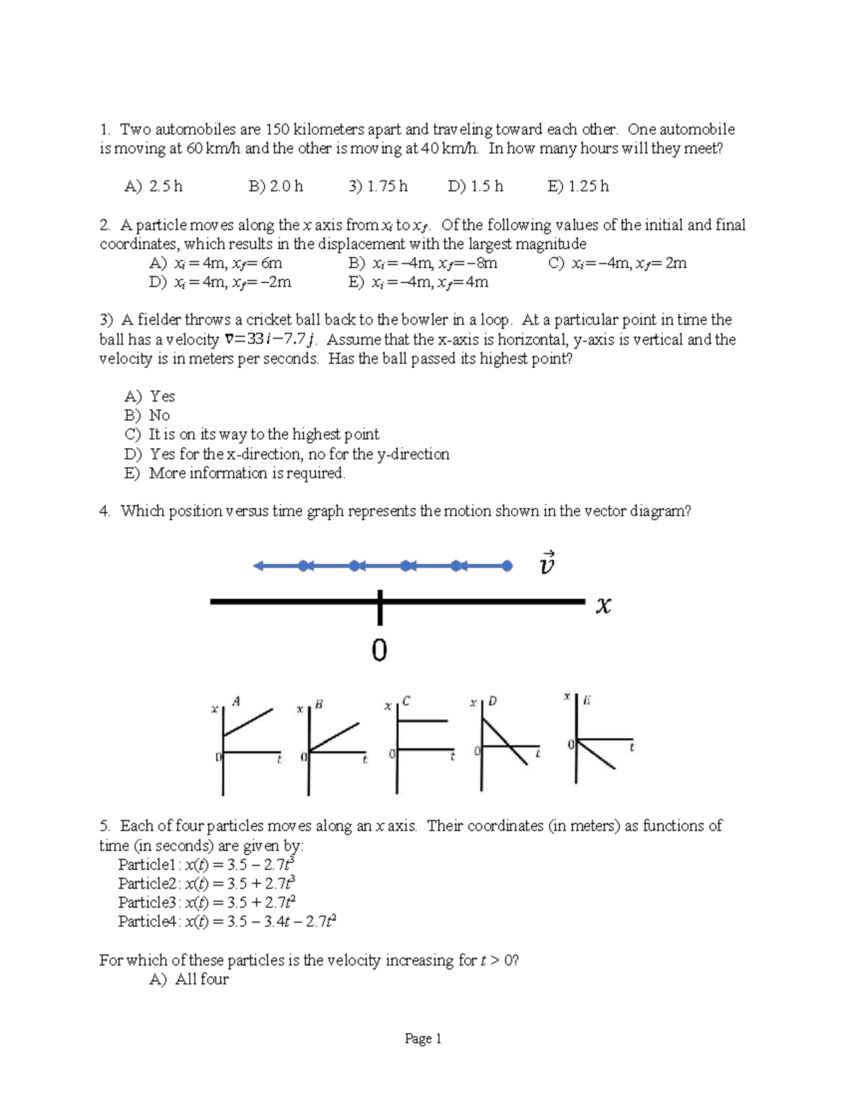 Sample Problems 231: Physics Questions and Solutions - Studocu