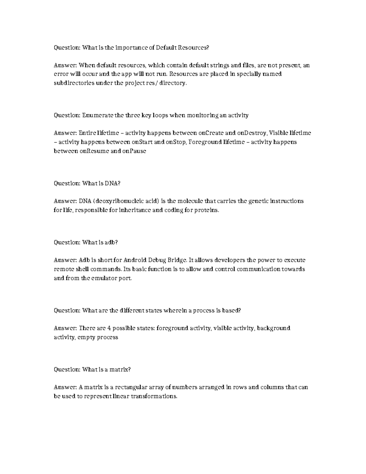 Ossal Assertible Retrogressiveness: Default Resources & Activity Loops ...