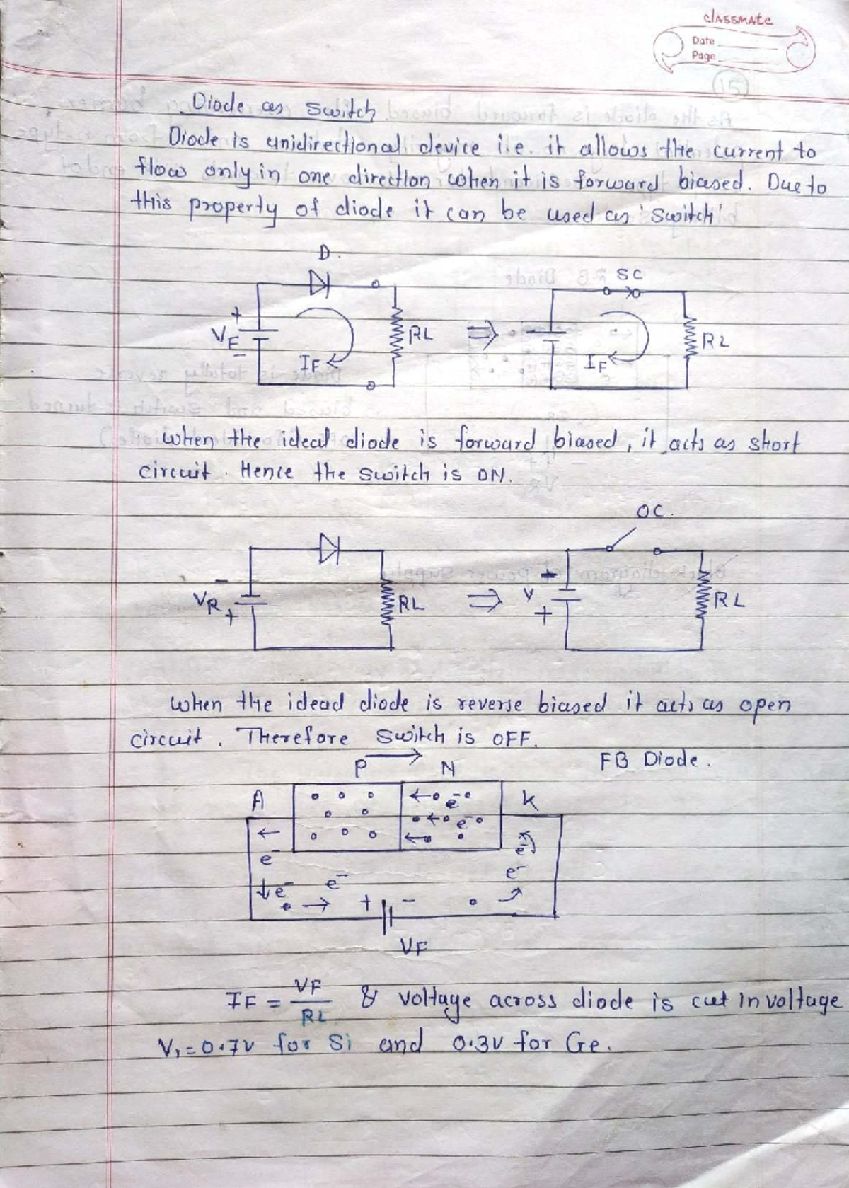 Diode as Switch: Analysis and Performance in Rectifier Circuits (EE 101 ...