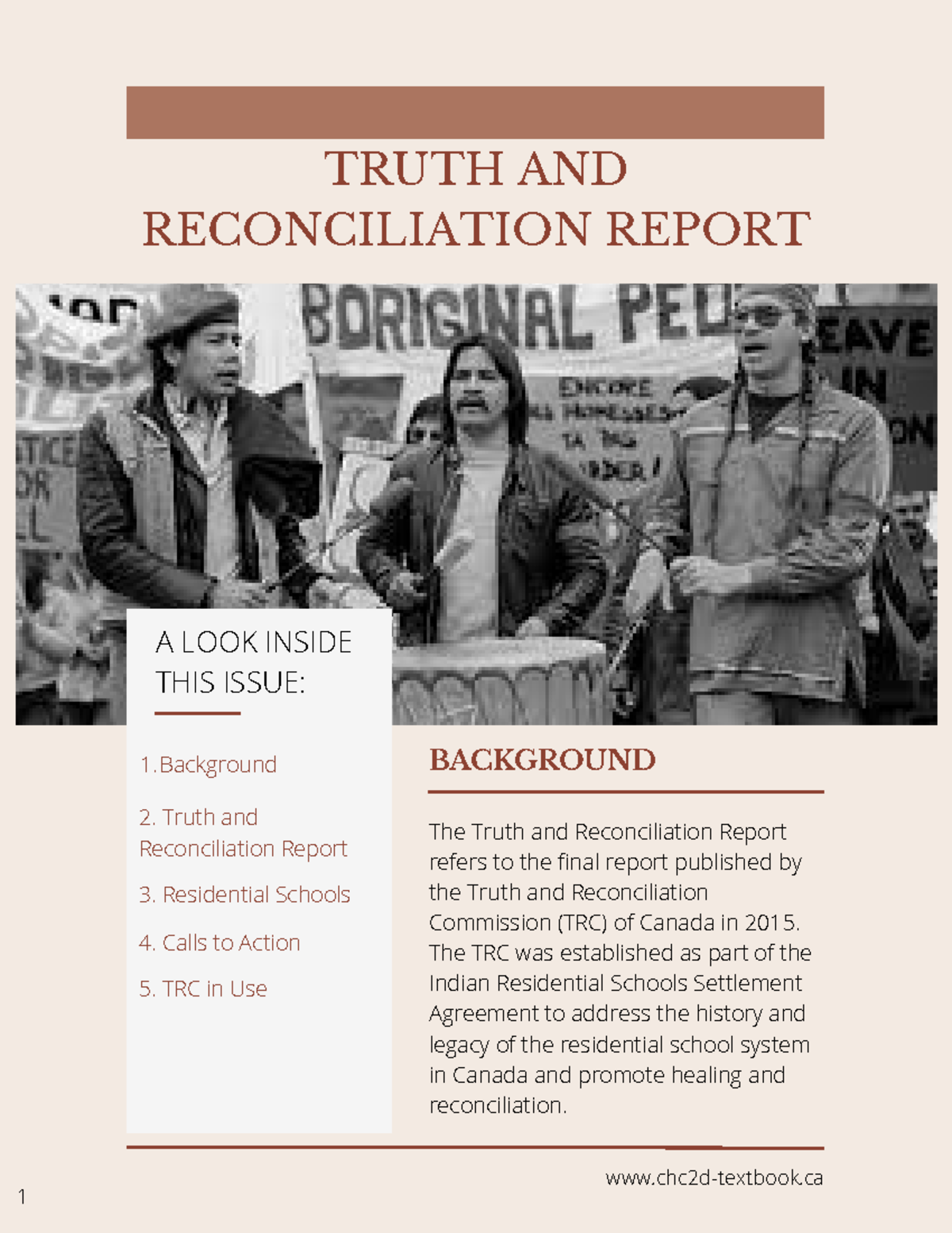 Truth and Reconciliation Report: Insights and Impacts - Canada TRC ...