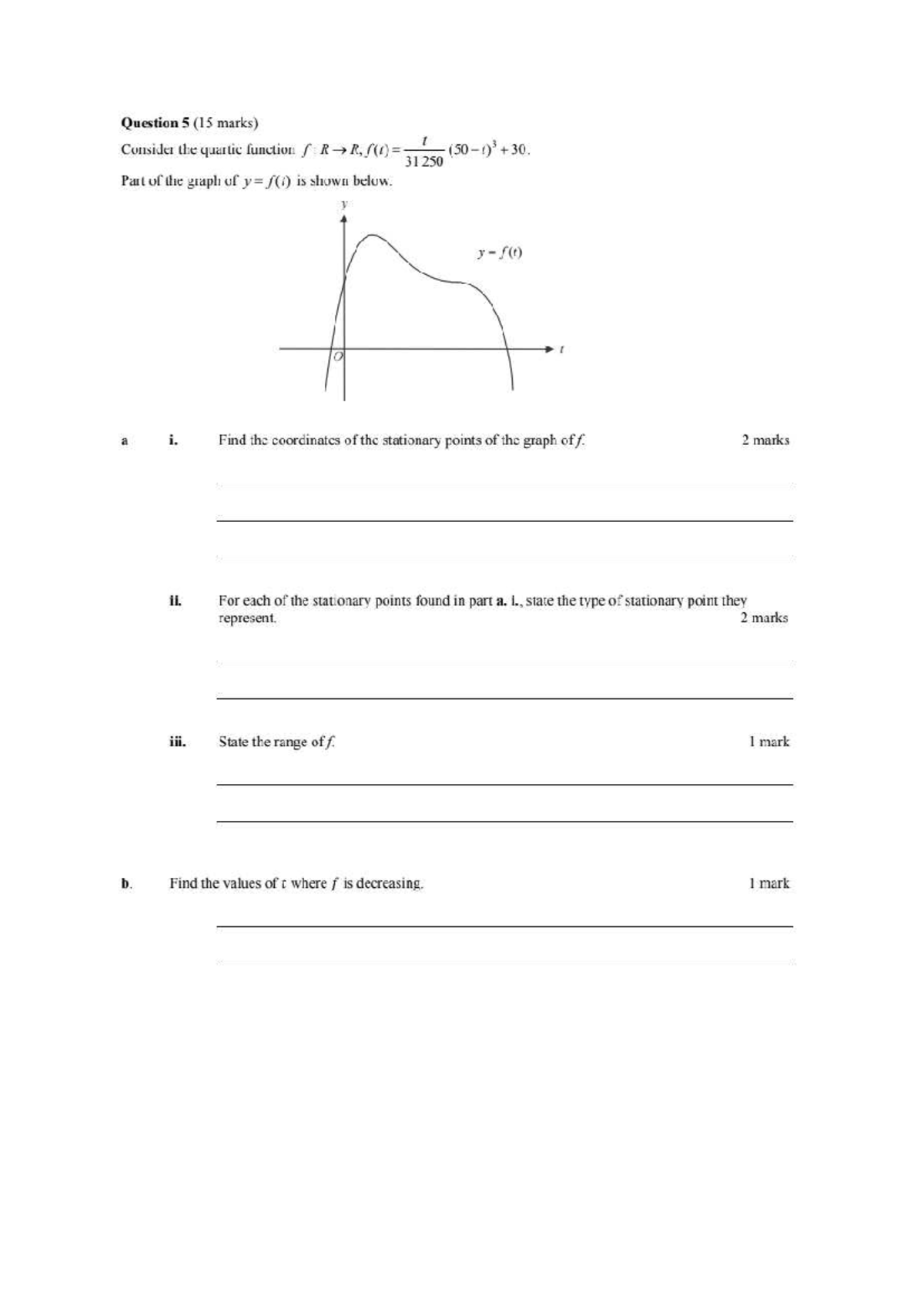 Calculus Question Compilation: Stationary Points, Rates of Change ...