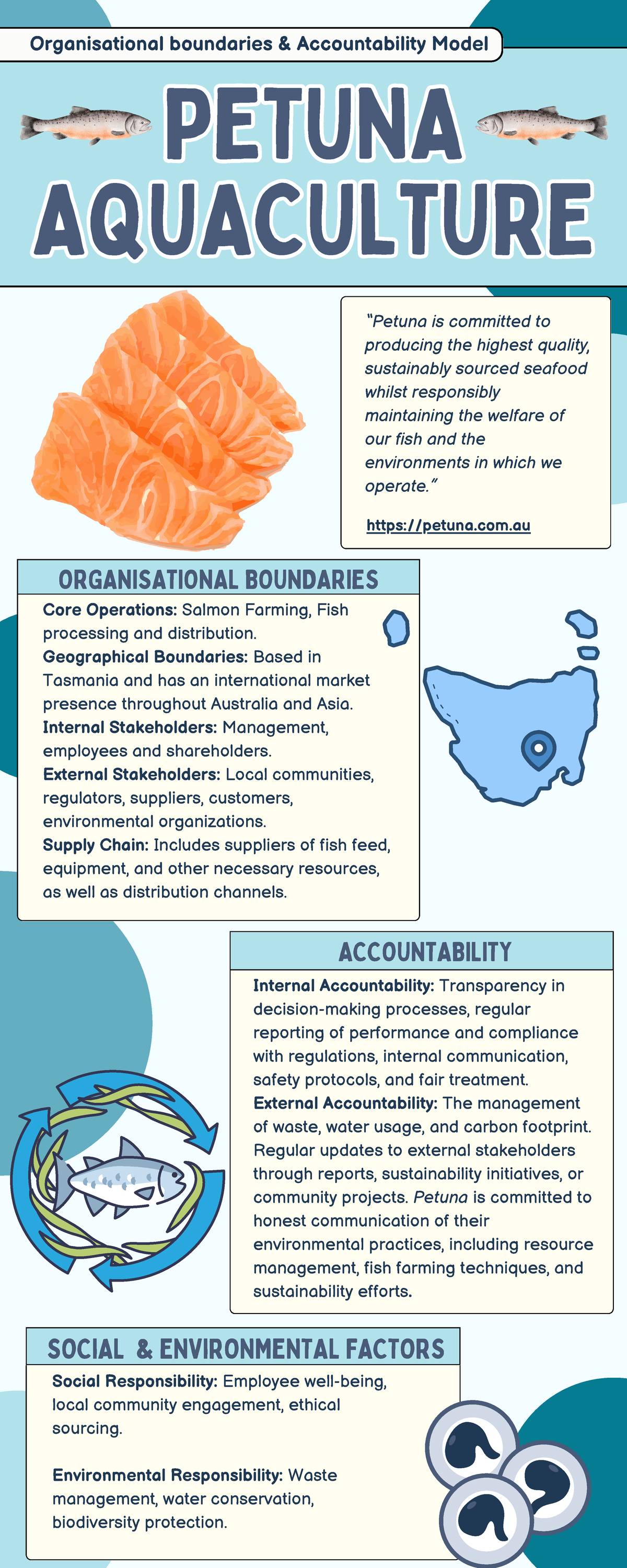 A1 Petuna Infographic: Core Operations & Accountability Overview - Studocu