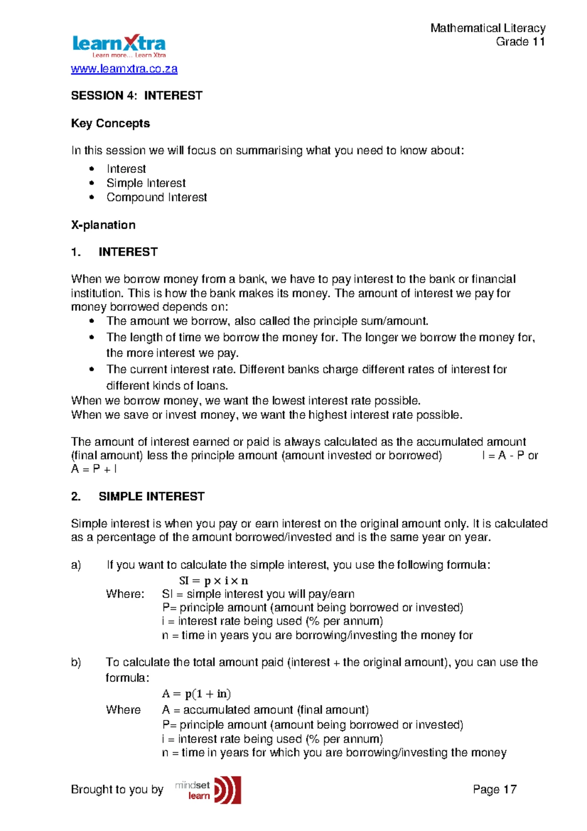 Grade 12 Maths Lit questions - Monyetla Bursary Project Maths Literacy ...