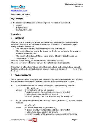 Grade 12 Maths Lit questions - Monyetla Bursary Project Maths Literacy ...