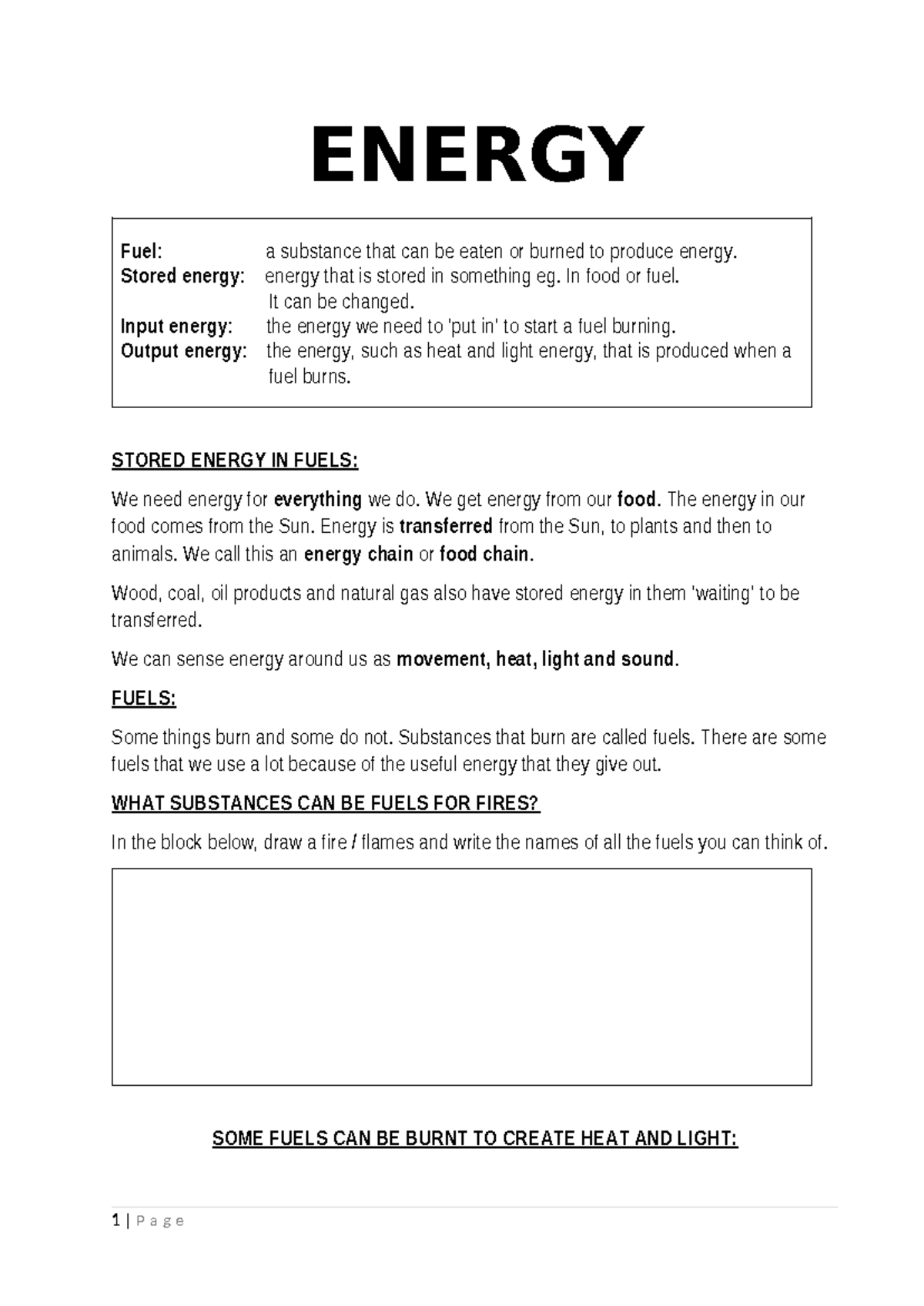 Natural Science Term 3: Energy, Fuels, and Electricity Concepts - Studocu